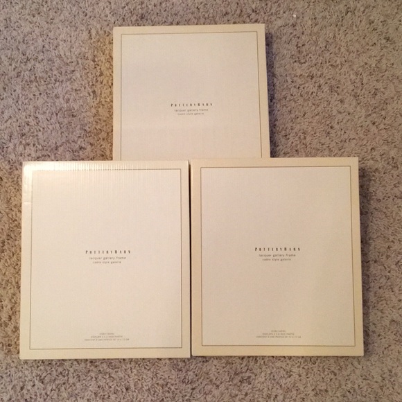 Pottery Barn | Accents | 3 Pottery Barn Lacquer Gallery Frames | Poshmark